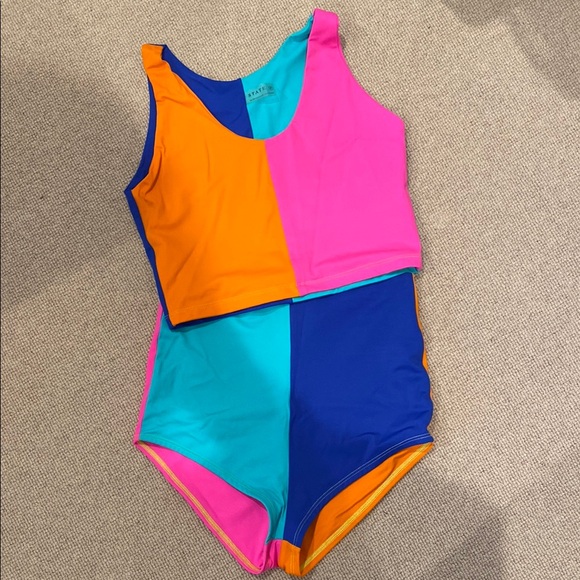 STATE | Swim | State The Label Beach Ball Colorblock Swimsuit | Poshmark